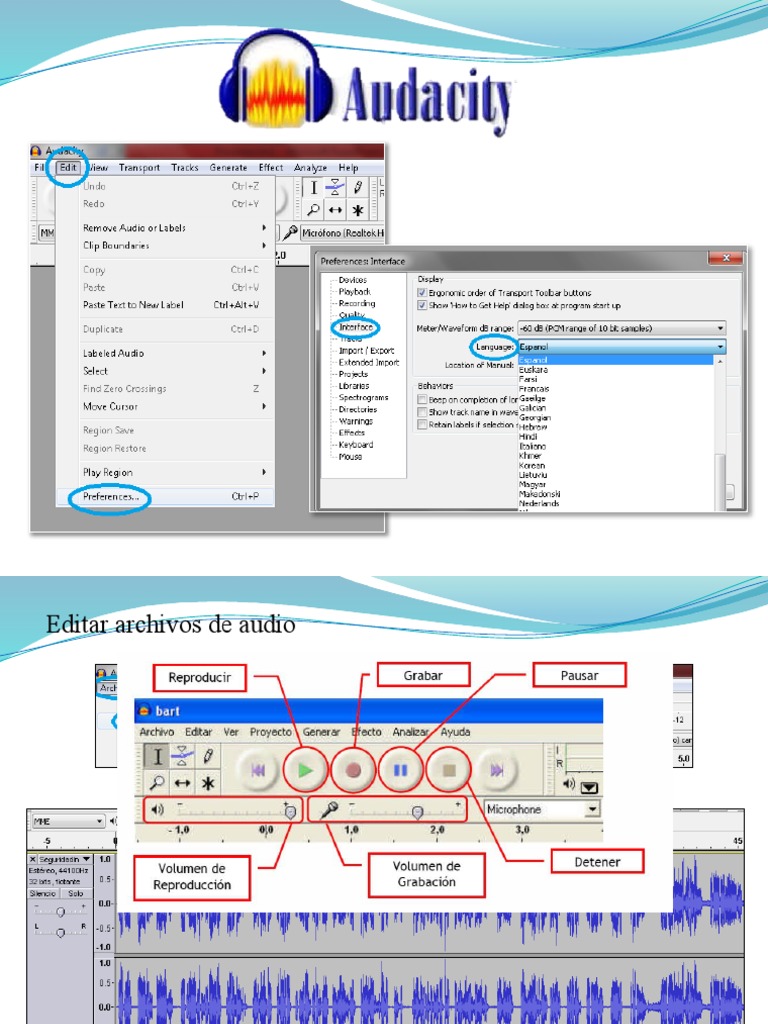 Powerpoint Prácticas Audacity | PDF