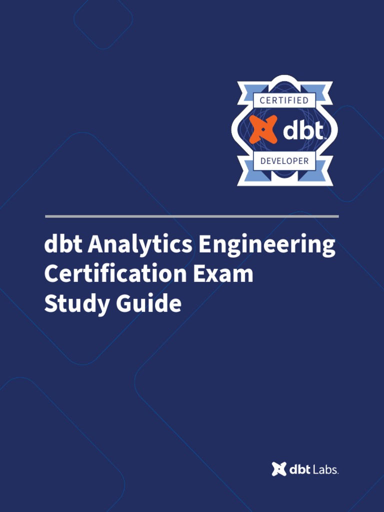 dbt_certificate_study_guide | PDF | Databases | Multiple Choice