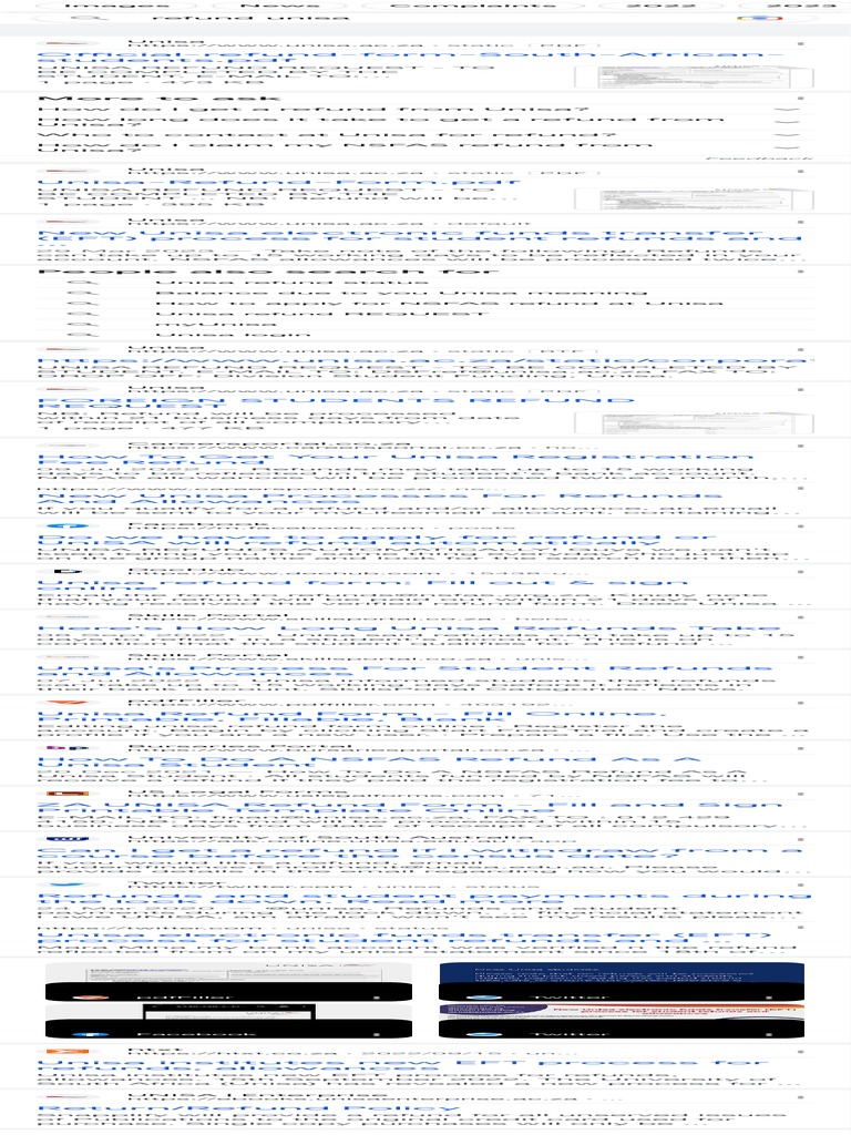 UNISA Student Refund Process Guide | PDF | Internet | Cyberspace