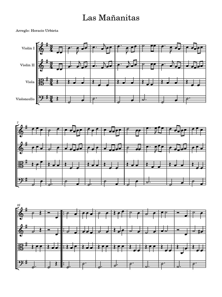 Las Mañanitas Pdf Pdf