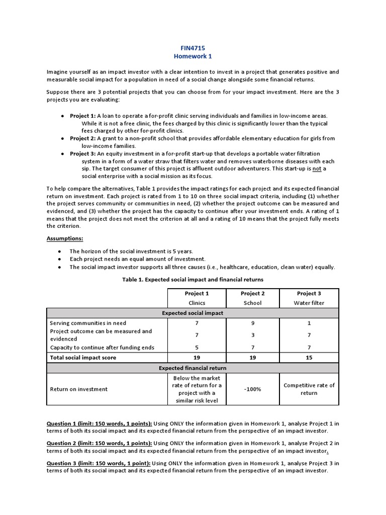 Homework 1 - AY2022 - 23 Sem1 | PDF | Investing | Investor Homework 1 - AY2022 - 23 Sem1 | PDF | Investing | Investor