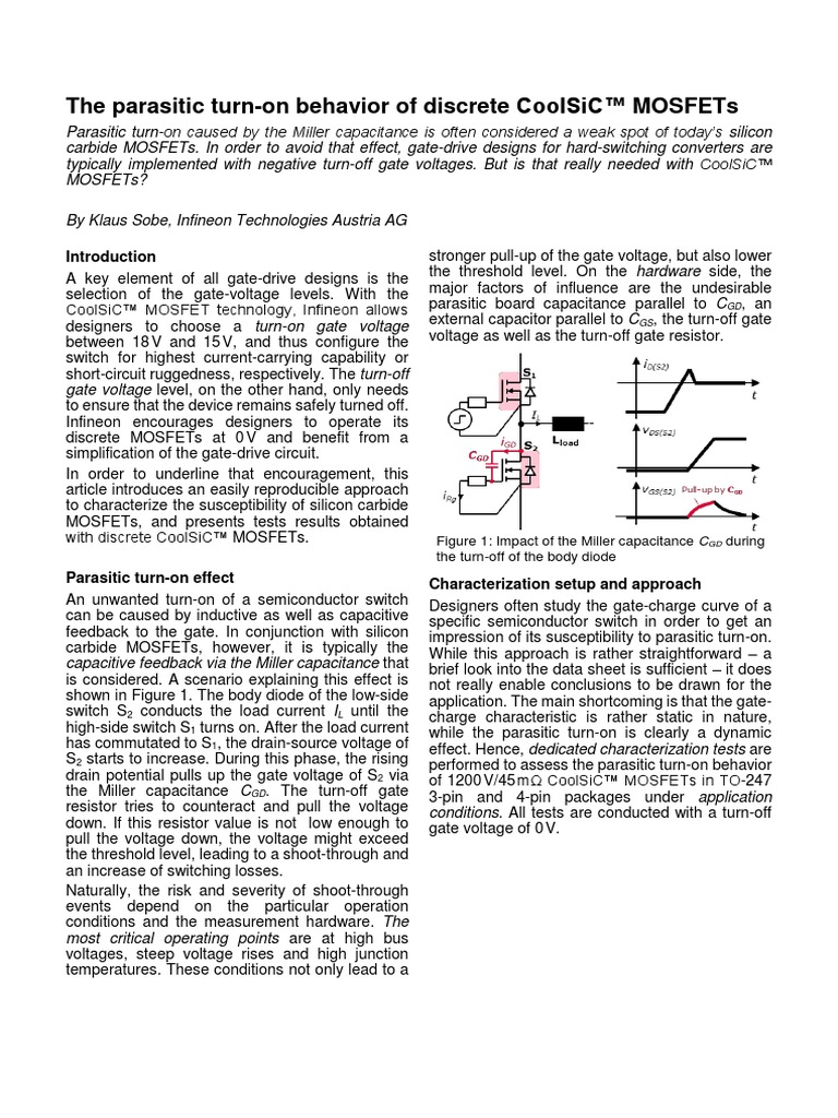Infineon Bodos - Parasitic - Turn On Article v01 - 00 EN PDF | PDF ...