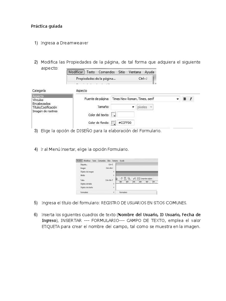 Practica Formularios | PDF | Informática