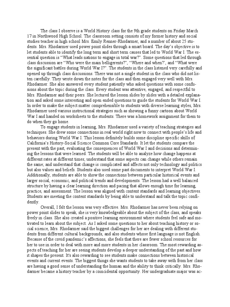 9th Grade World History Class Review | PDF