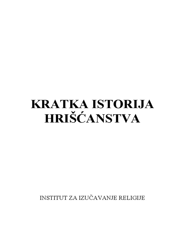 Kratka_istorija_hriscanstva | PDF