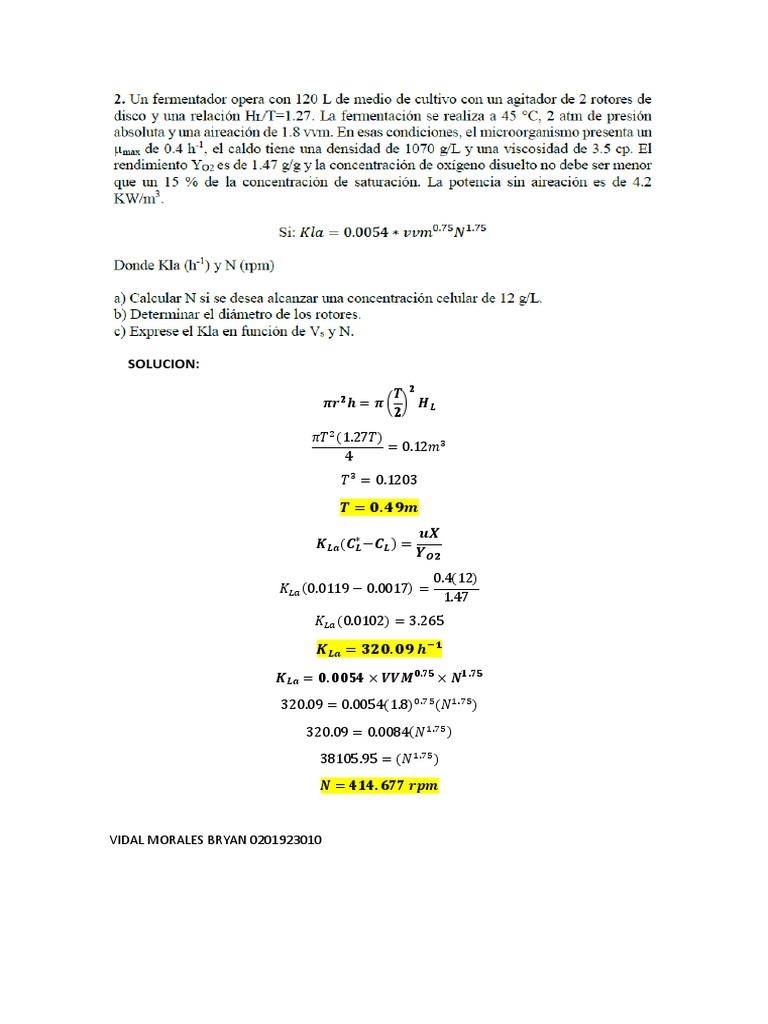 Bryan Vidal - Bioprocesos - S14 | PDF | Teaching Methods & Materials