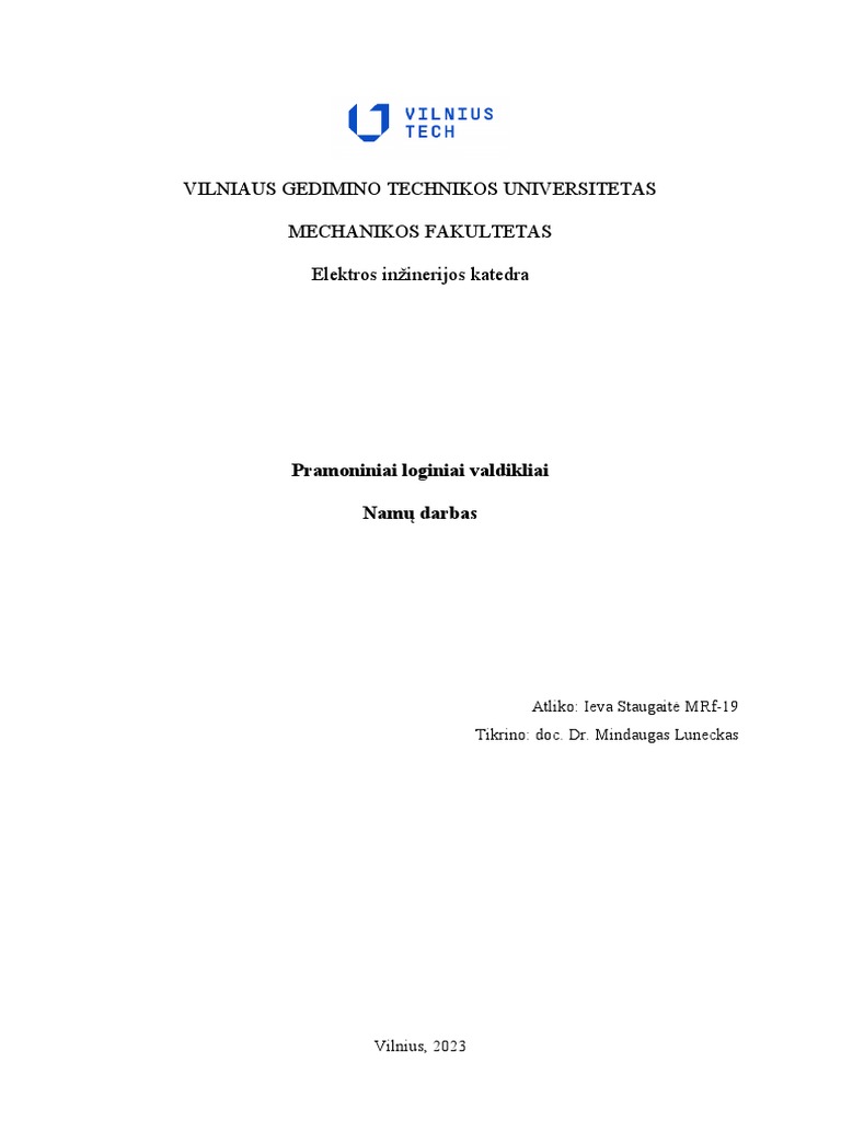 Namu Darbas PLV Ieva S | PDF