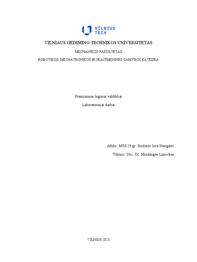 LAB-darbai PLV | PDF