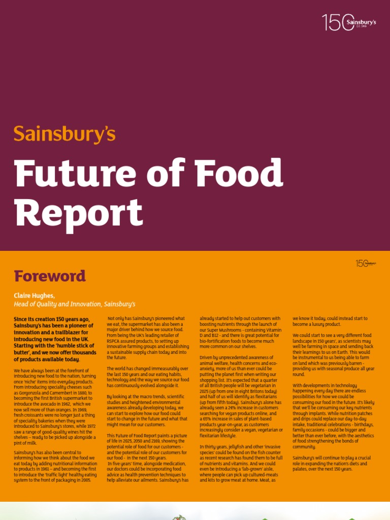 Future of Food | PDF | Meat | Diet (Nutrition)