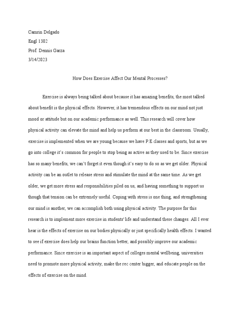 English Research Draft 1 | PDF | Mind | Memory