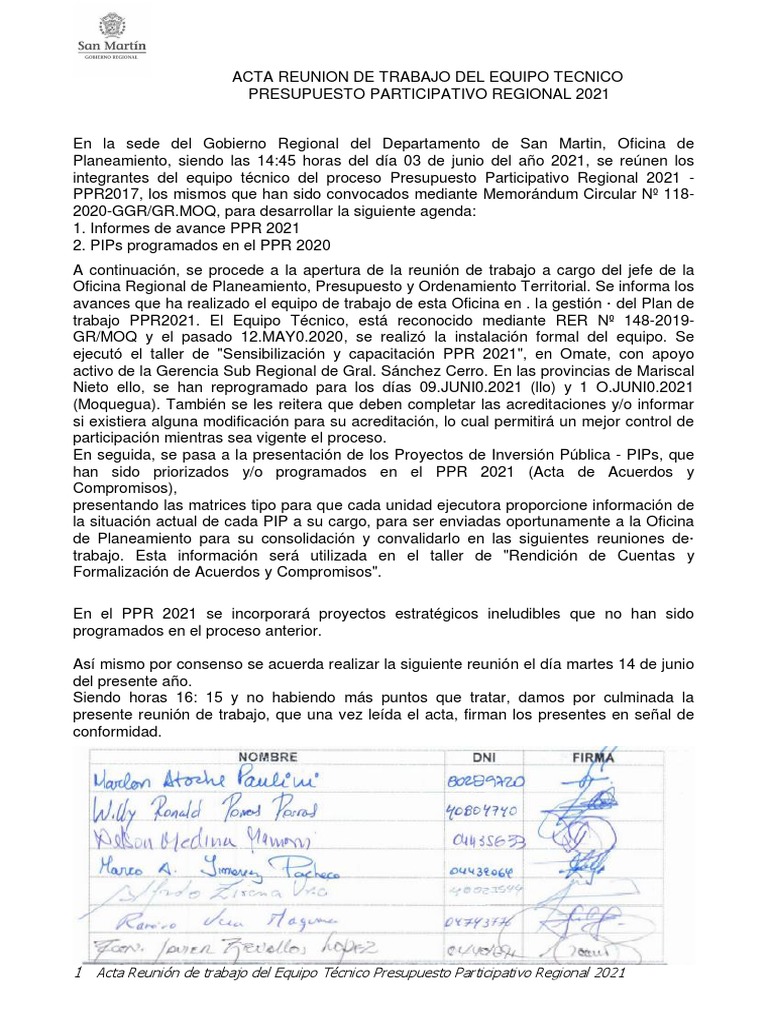 Modelo de Acta | PDF | Gobierno