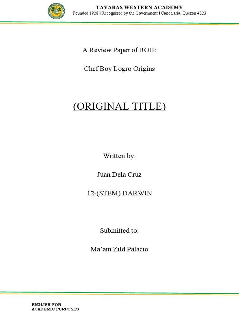 EAPP REVIEW PAPER TEMPLATE docx PDF