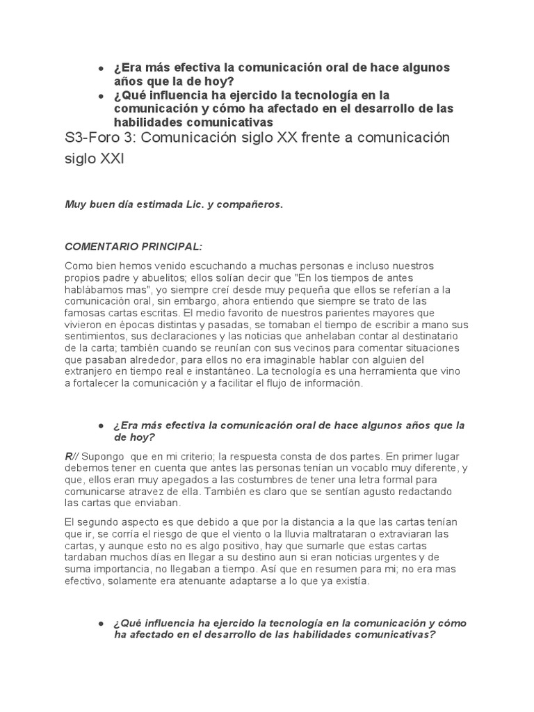 s3 Foro 3.1 Espa Ol | PDF