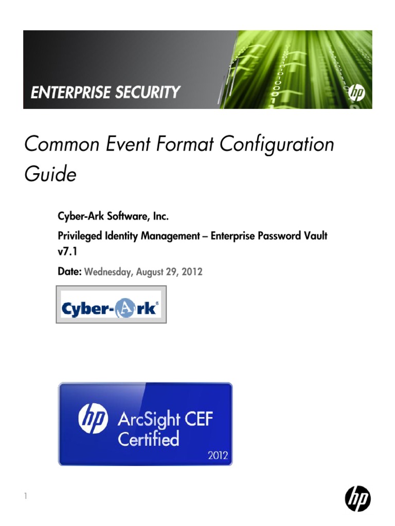 Cyber-Ark Privileged Identity Management 7 1 CEF Config Guide 2012 | PDF | User (Computing ...