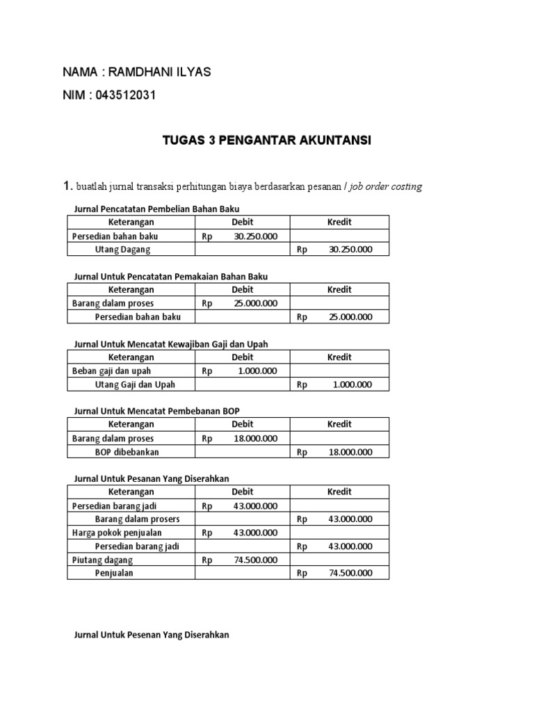 Tugas 3 Sesi 7 Pengantar Akuntansi | PDF