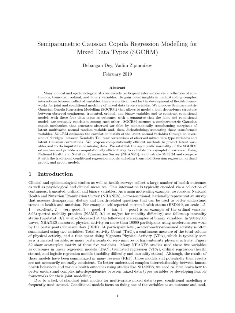 Copula Regression | PDF | Regression Analysis | Normal Distribution