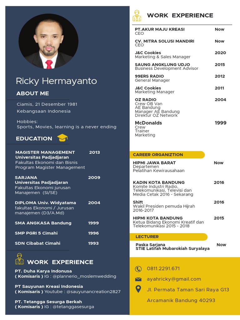 CV Ricky | PDF