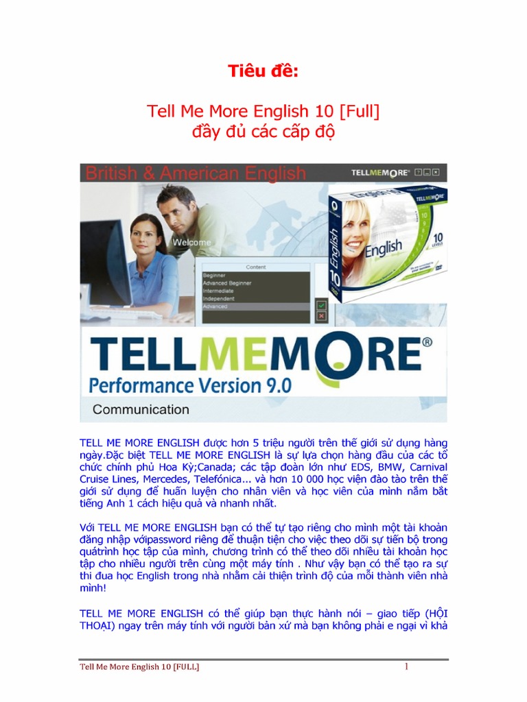 Tell Me More English 10 Full | PDF