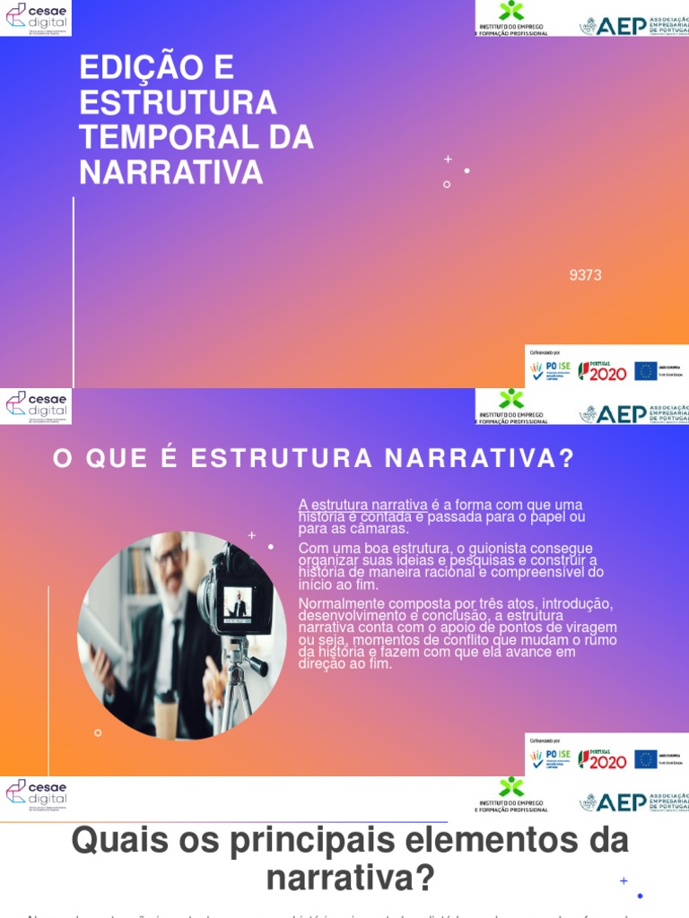 Edição e Estrutura Temporal Da Narrativa | PDF | Narrativa | Tempo
