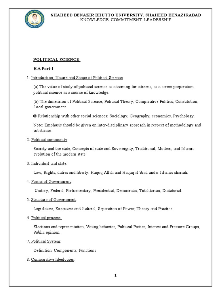 Political Science | PDF