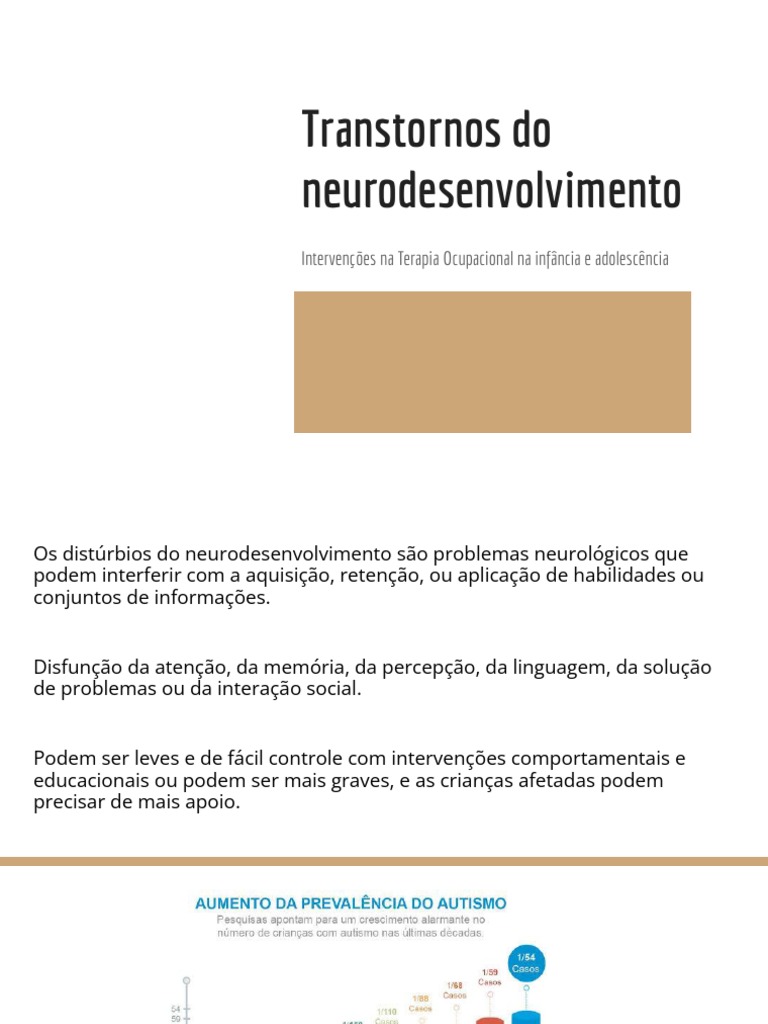 Transtornos Do Neurodesenvolvimento | PDF | Espectro do autismo ...