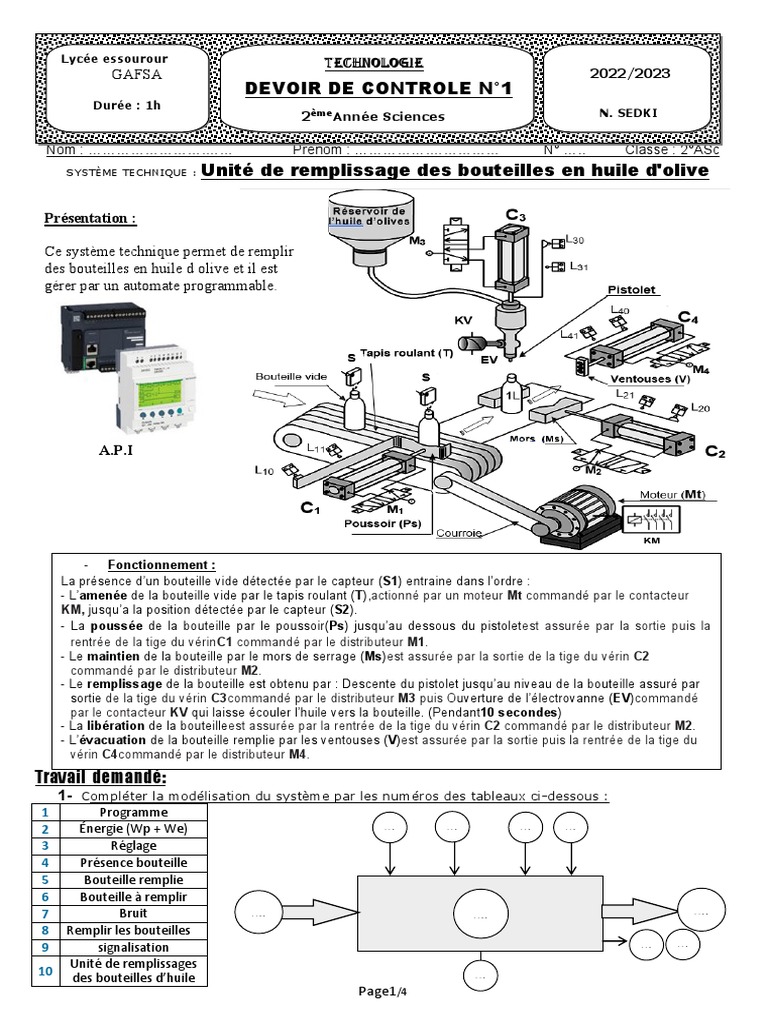 DEVOIR DE Controle N1-2AS-2023 | PDF