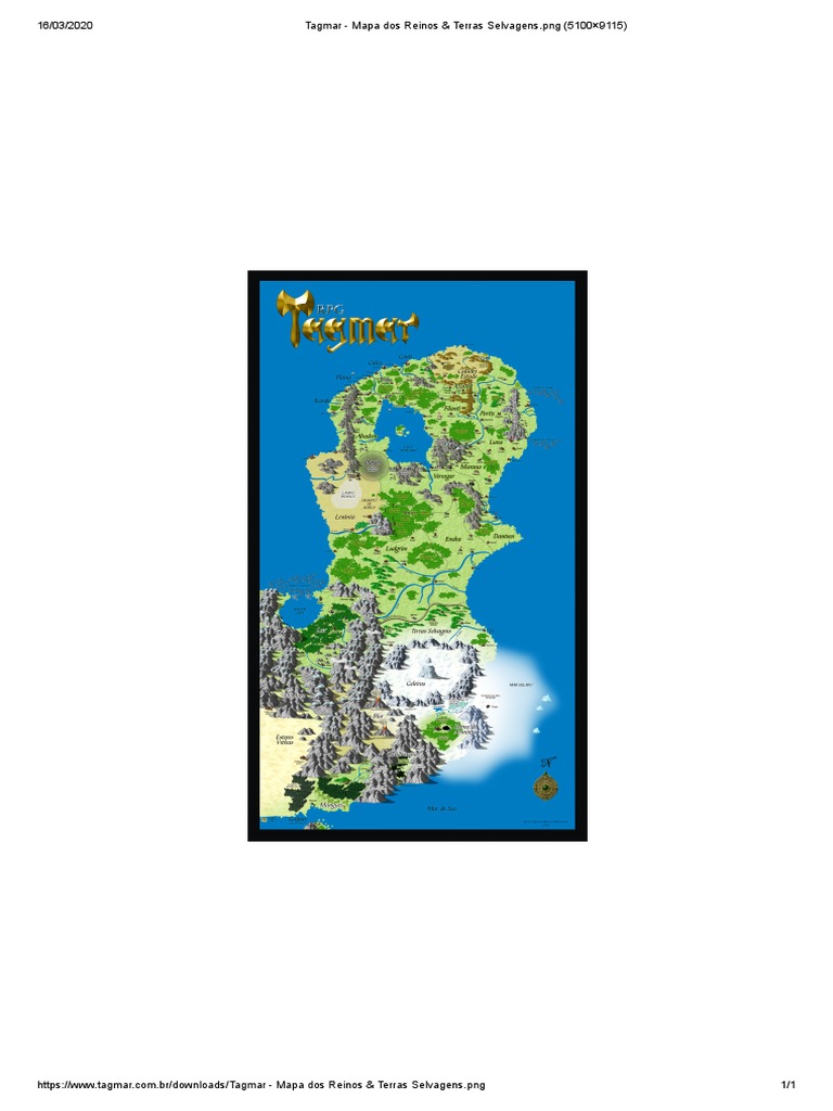 Tagmar - Mapa Dos Reinos & Terras Selvagens PDF | PDF
