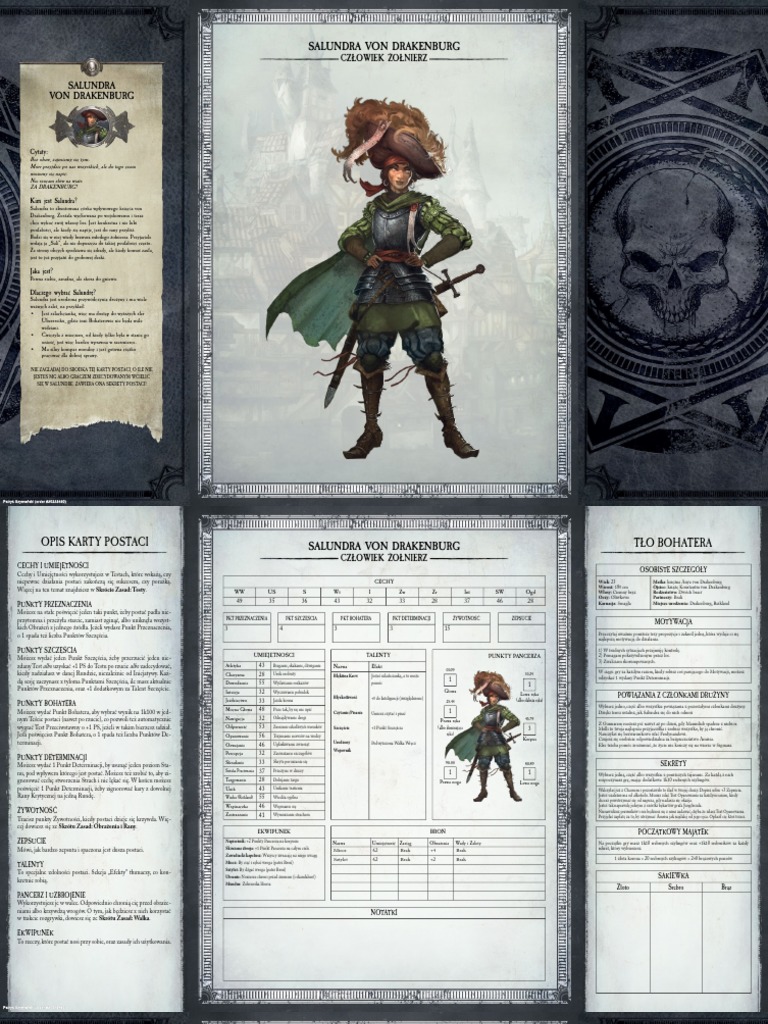 Karty Postaci PDF | PDF