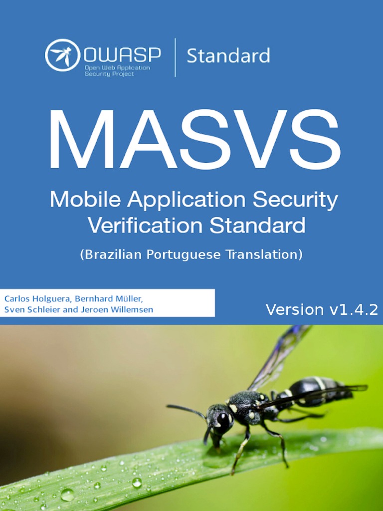 OWASP - MASVS-v1 4 2-ptbr | PDF | Segurança de computadores | Segurança