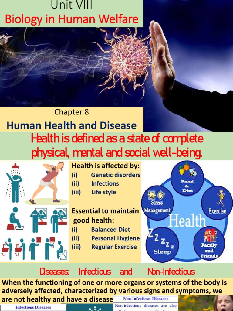 Human Health and Disease Part 1 notes | PDF