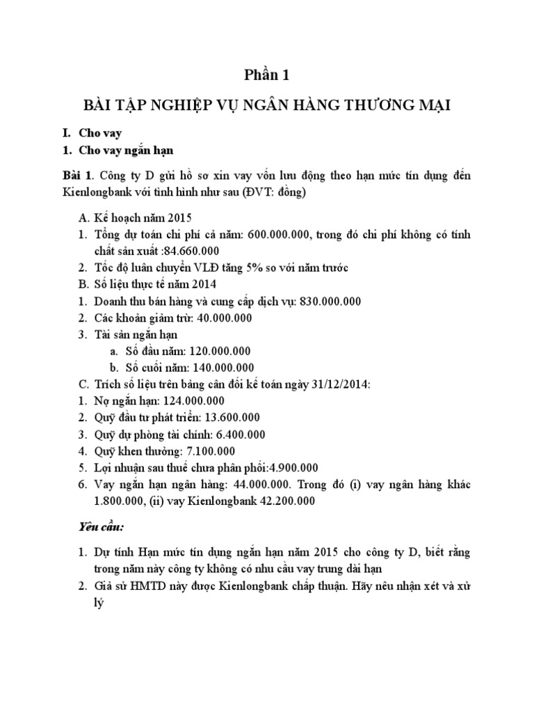 Bai Tap Va Dap An Bai Tap Mon NVNHTM | PDF