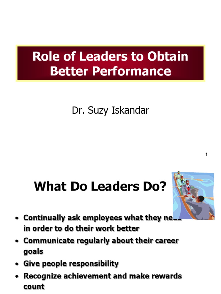 Lec 10 Role of Leaders To Obtain Better Performance PDF | PDF ... Lec 10 Role of Leaders To Obtain Better Performance PDF | PDF ...
