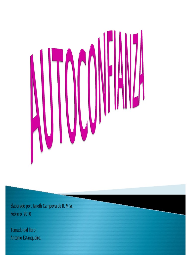 AUTOCONFIANZA - Libro de Antonio Estanqueiro | PDF | Pensamiento