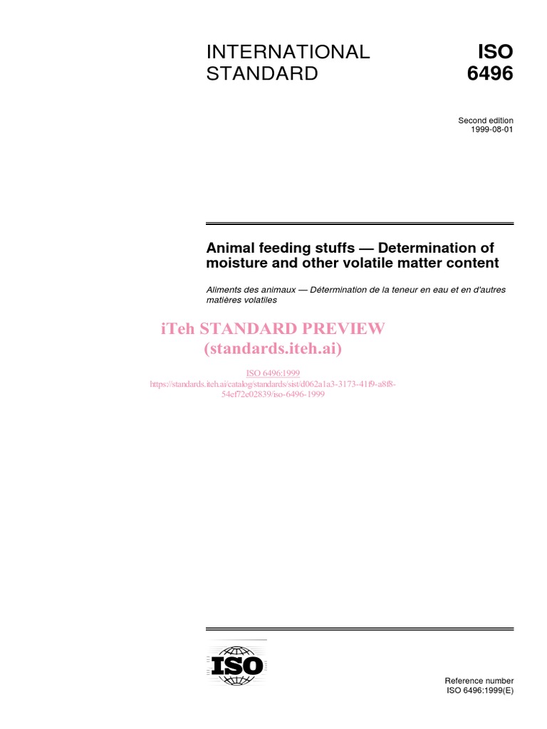 Iso 6496 1999 | PDF