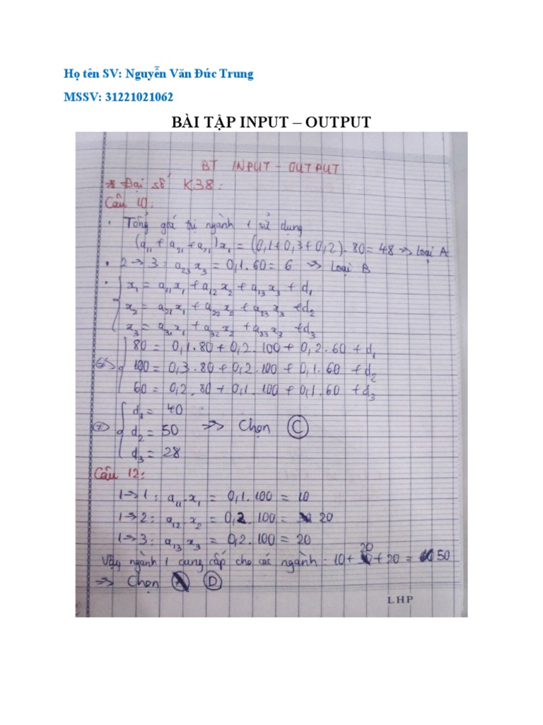 BT Input-Output | PDF