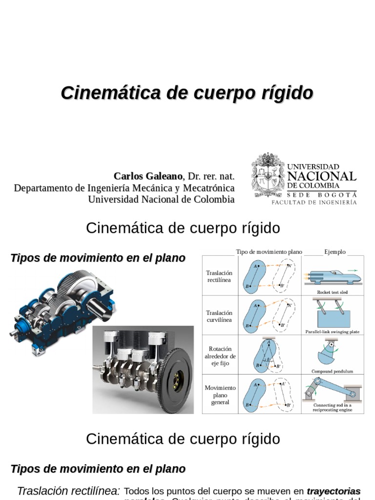 Cinemática Cuerpo Rígido PDF | PDF