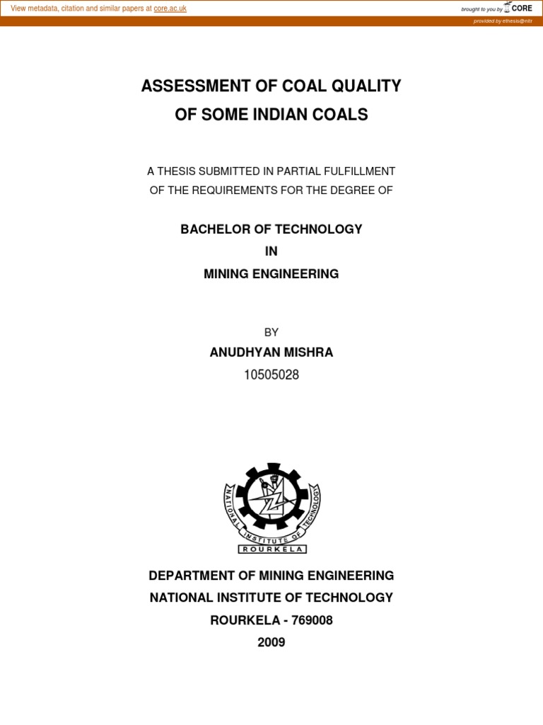 Coal Analysis PDF | PDF