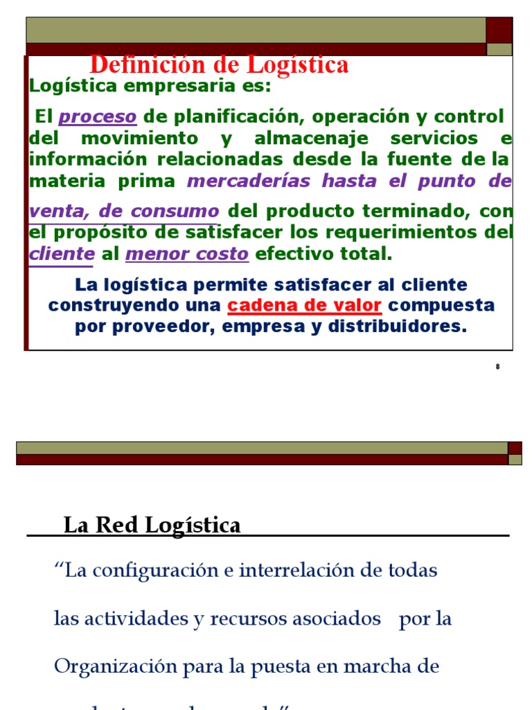 Definición y alcance de la logística empresarial | PDF | Logística | Camión