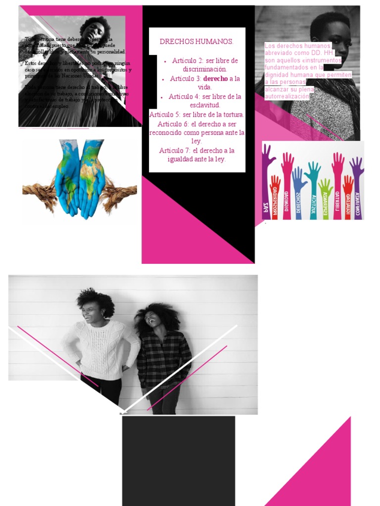 Triptico de Derechos Humanos | PDF | Derechos humanos | Justicia
