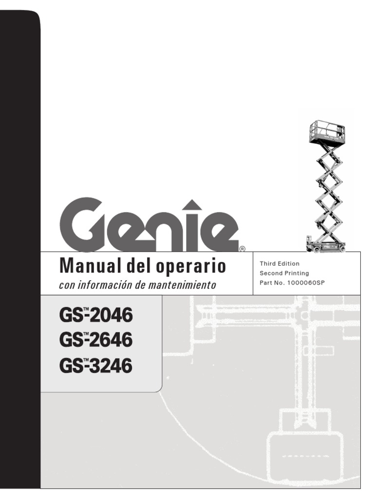 Genie Manual | PDF | Neumático | Agua