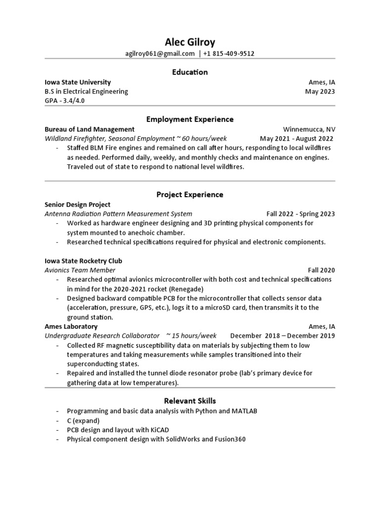 Alec Gilroy: Education | PDF | Printed Circuit Board | Electricity