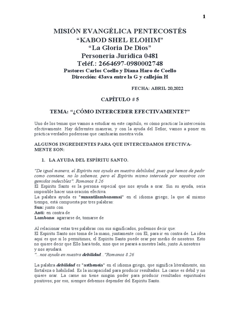 Cómo Interceder Efectivamente | PDF