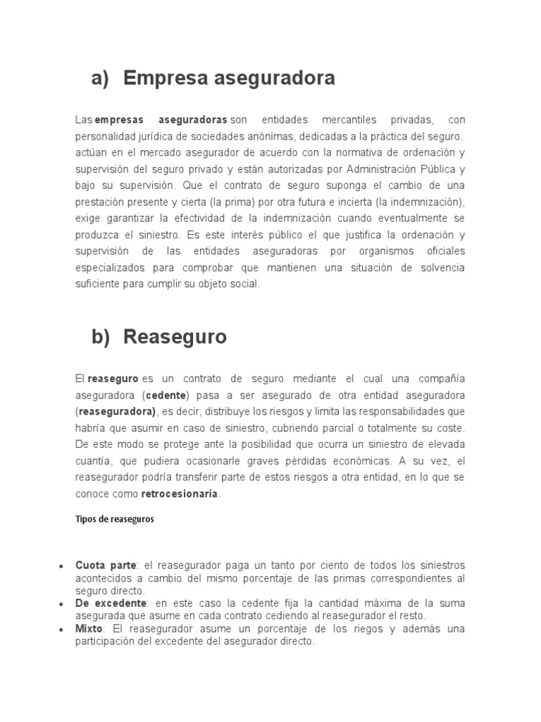 Guía de Seguros y Reaseguros | PDF | Seguro | Reaseguro
