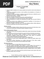 Class 11 Geography: Climate Notes | PDF | Monsoon | Climate Change