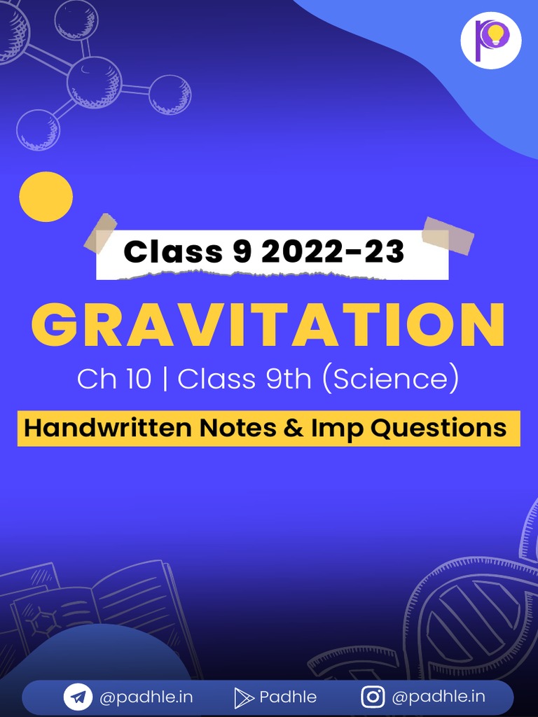 Gravitation - Padhle 9th Science Notes | PDF | Career & Growth | Art