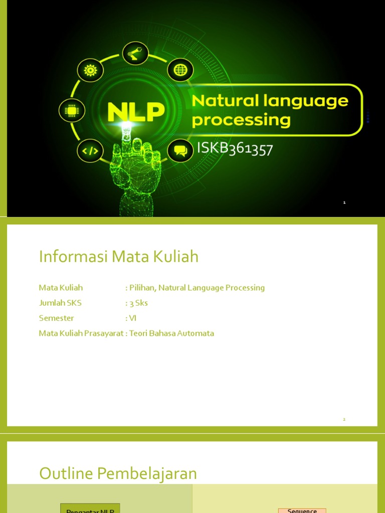 Slide 1 Pengantar NLP | PDF