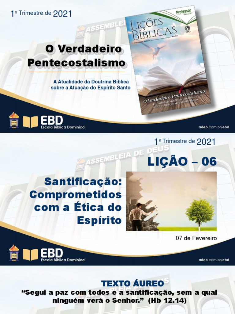 Slide - EBD ADEB 2021 Licao 06 1 PDF | PDF
