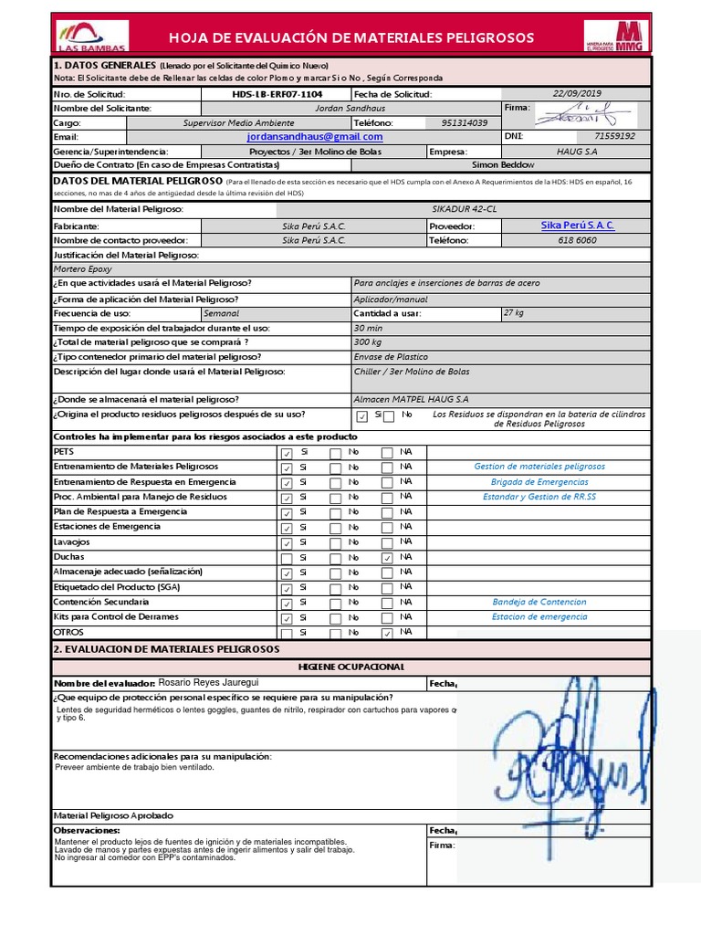 HDS LB ERF07 1104 Aprobado PDF | PDF