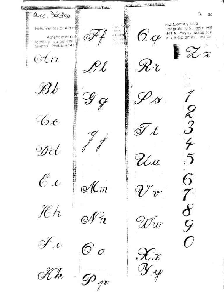 Letra Cursiva | PDF