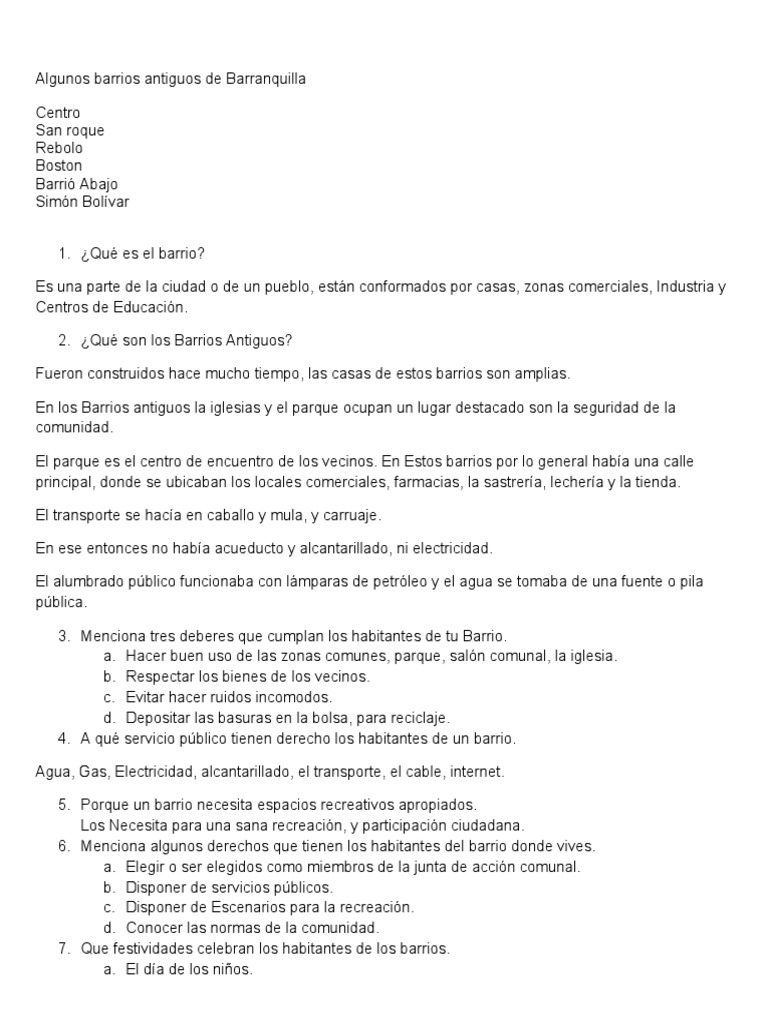 Vida en Barrios Antiguos de Barranquilla | PDF | Viajes y turismo